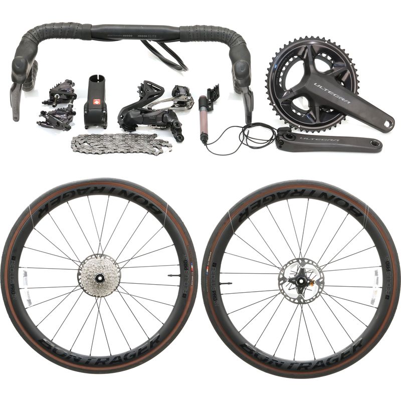 Shimano Ultegra R8170 Di2 Build Kit, Aeolus Pro 3V Carbon Wheels, 12-S ...