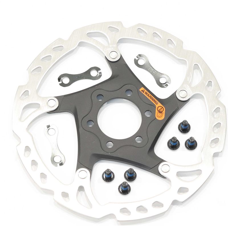 Shimano DEORE XT SM-RT76 Disc Rotor - 160mm, 6-Bolt, 2-Piece,Metal and ...